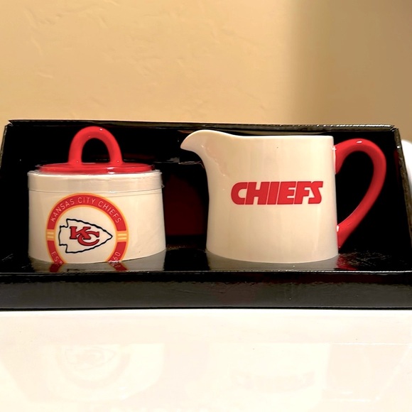 NFL | Kitchen | Nwt Kansas City Chiefs Cream Sugar Set | Poshmark